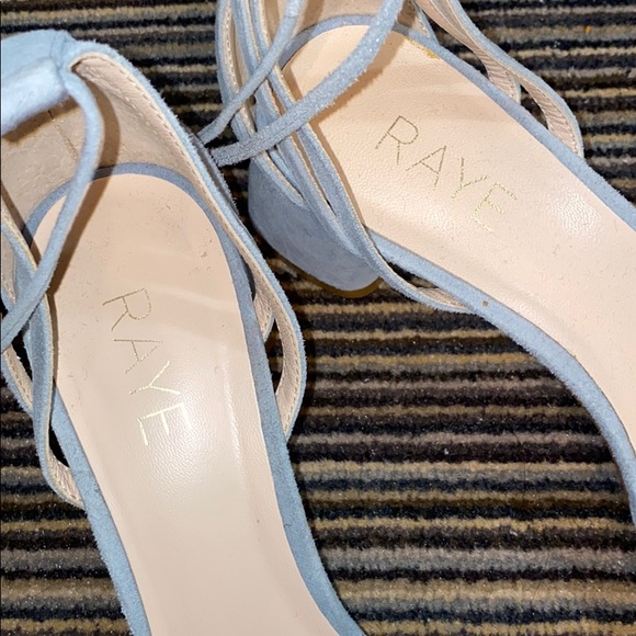 RAYE | Shoes | Raye The Label Aida Wrap Sandals In Light Blue | Poshmark